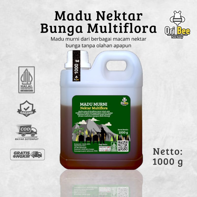 Jual Madu Asli Hutan Murni Nektar Multiflora 1 kg - Madu Ori Bee Grade ...
