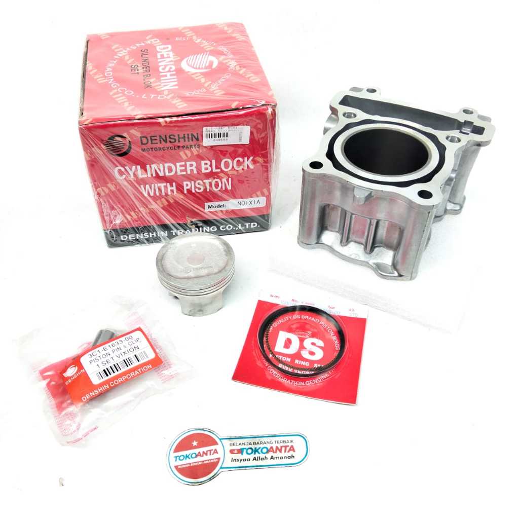 Jual Silinder Cylinder Blok Assy Set Piston Seher Seker Motor Yamaha Vixion Old New NVA NVL 3C1 ...