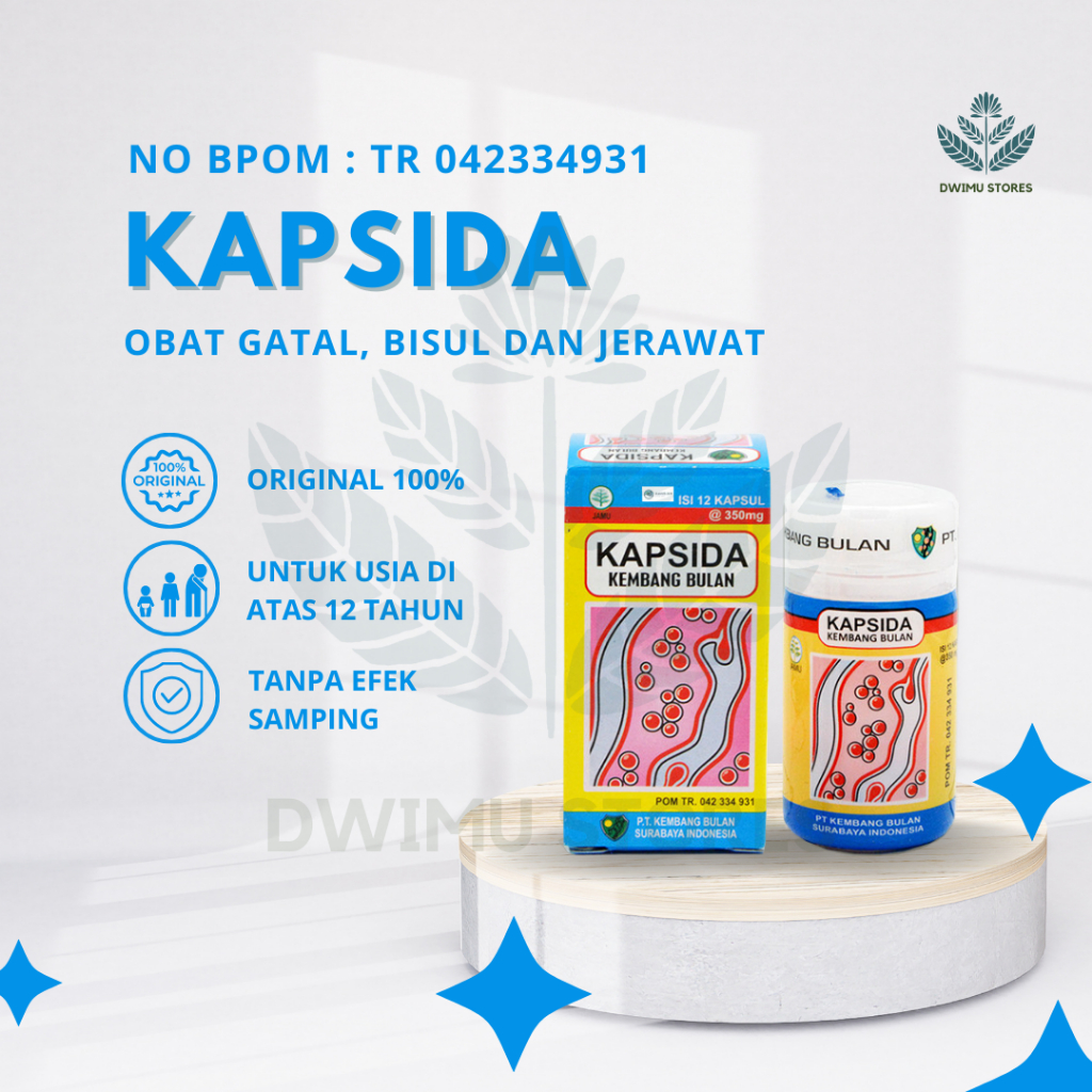 Jual Kapsida Kembang Bulan 12 Kapsul - Obat Gatal, Bisul, dan Jerawat ...