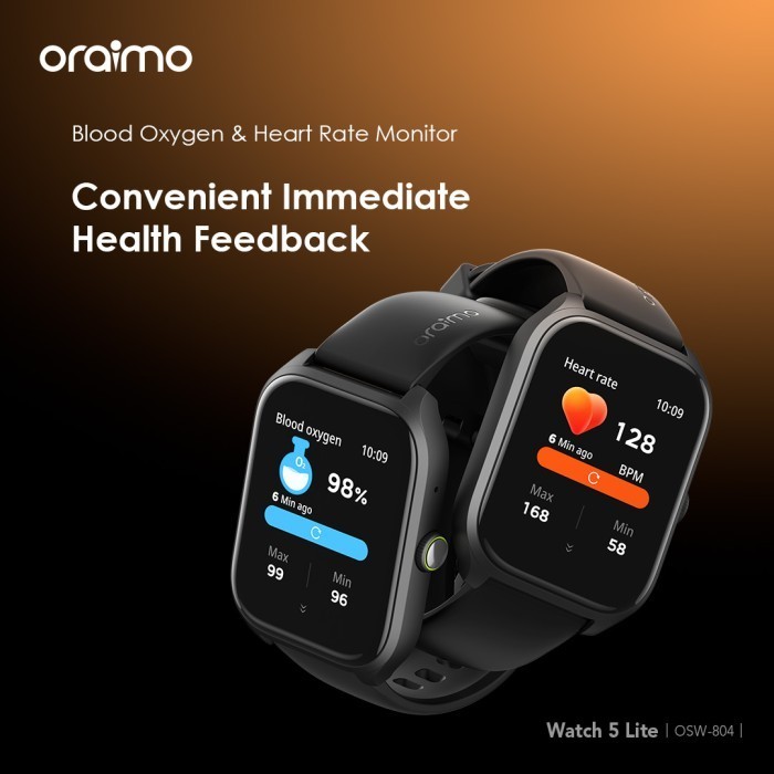Jual Oraimo Watch 5 Lite Jam Tangan Smartwatch OSW-804 Bluetooth Amoled ...