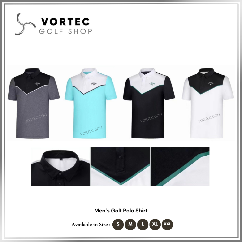 Jual CLWY Men Golf Polo Shirt Kaos Golf Olahraga Pria | Shopee Indonesia