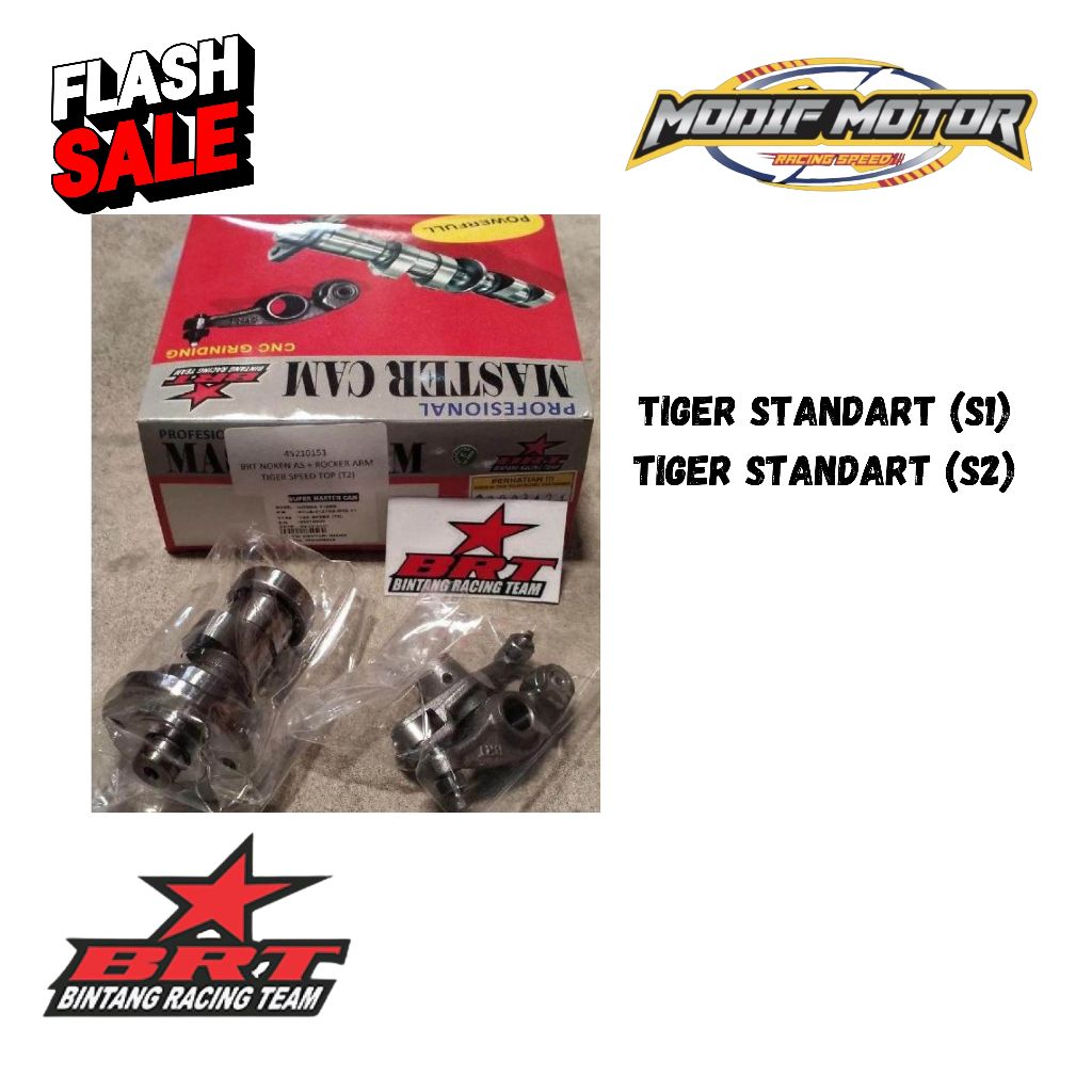 Jual BRT Noken As + Rocker Arm Tiger Standar & Touring Tiger Standart ...
