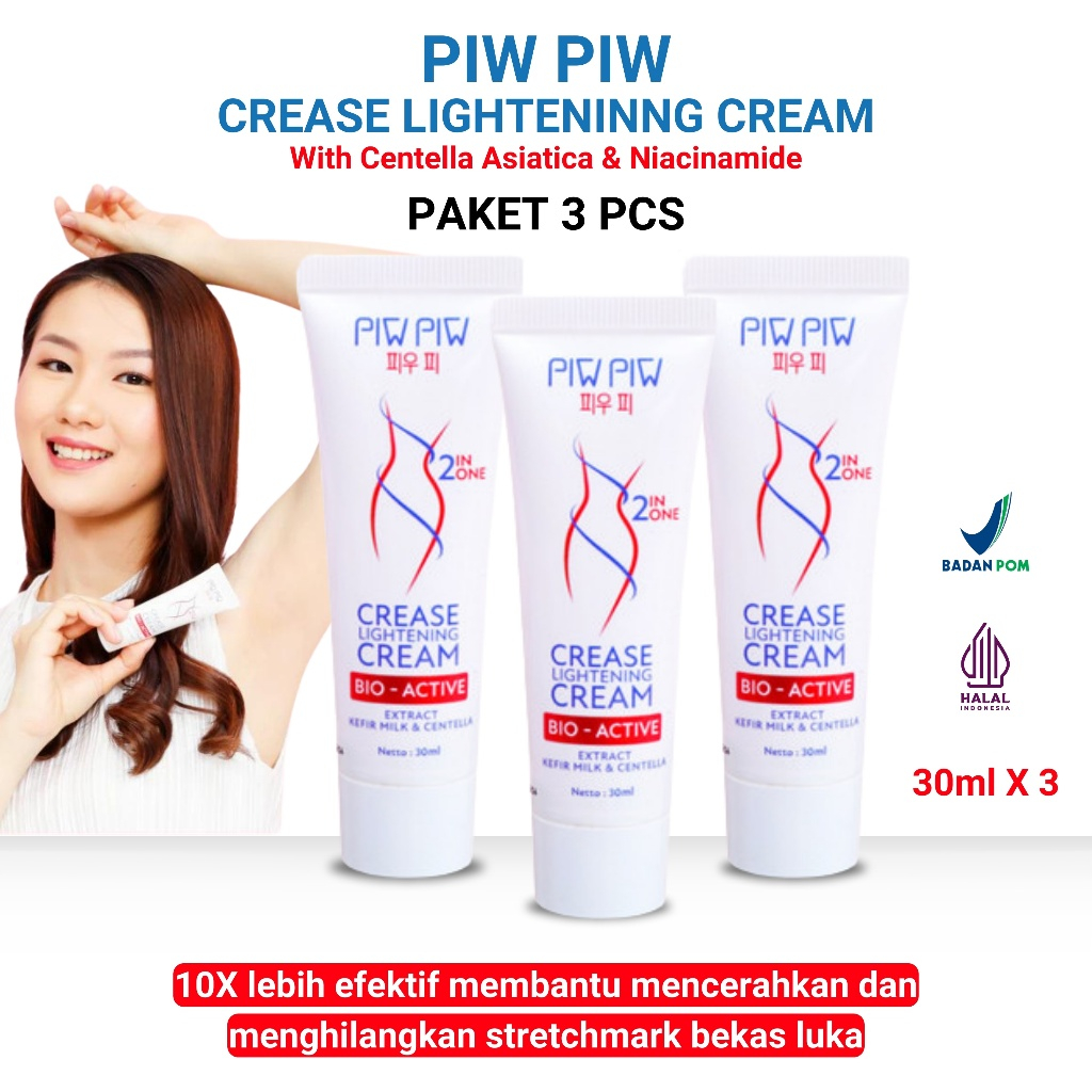Jual Piw Piw Crease Lightening Cream Paket Hemat Cream Perawatan Tubuh Untuk Bekas Luka ...