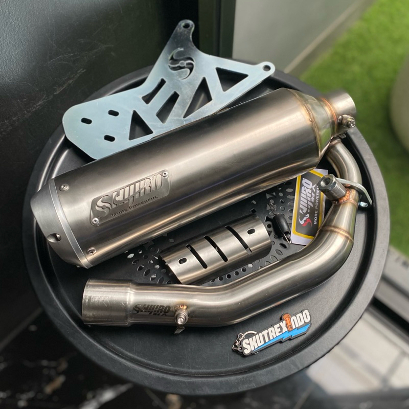 Jual Knalpot Shijiro Std Racing City Runner SS Stainless Silver Vespa ...