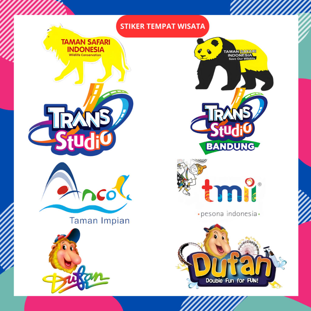 Jual Sticker Stiker Taman Safari / Jakarta Aquarium TMII / Stiker ...