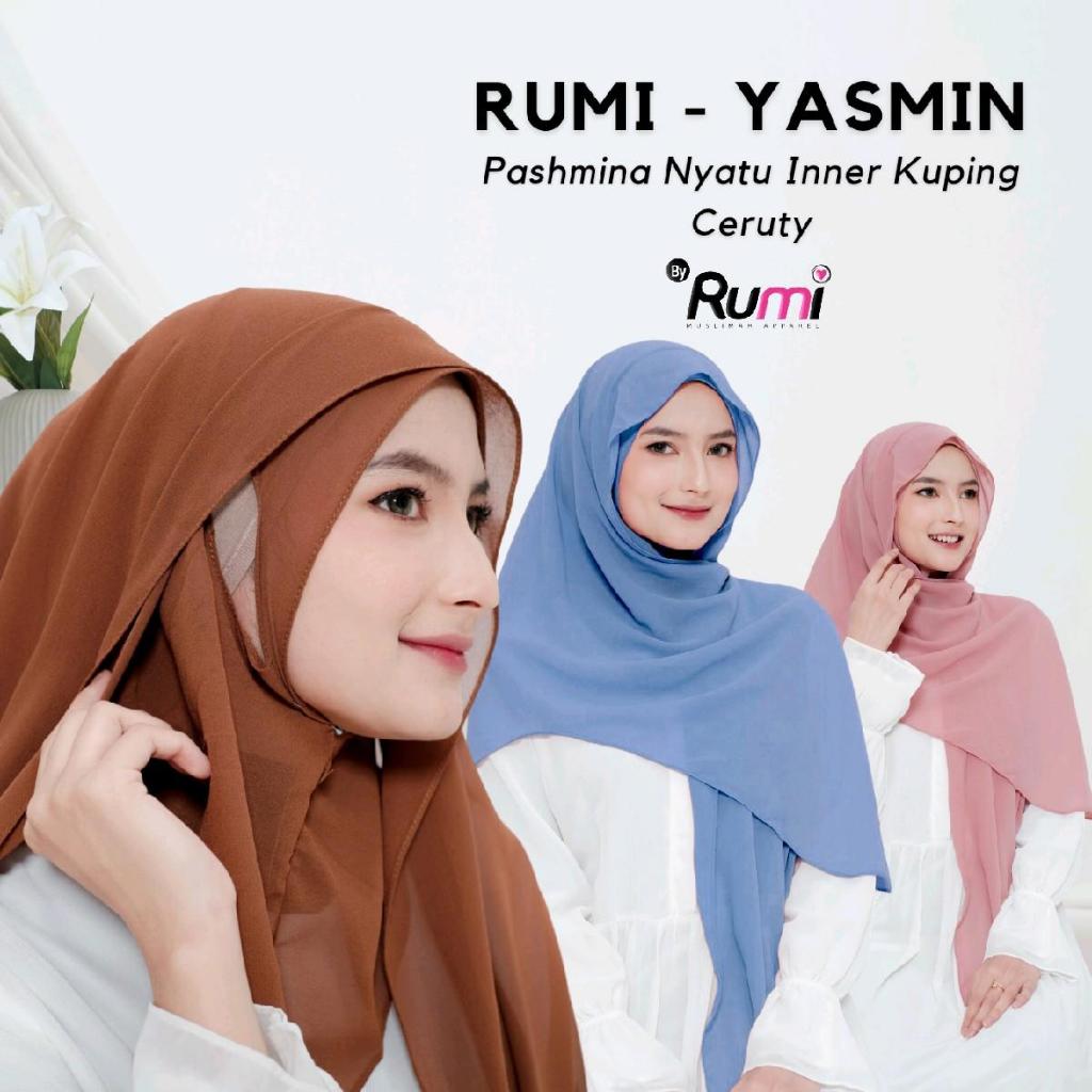 Jual RUMI HIJAB - Yasmin Jilbab Pashmina Inner Kuping Instan Menutup Leher Matt Ceruty Hijab ...