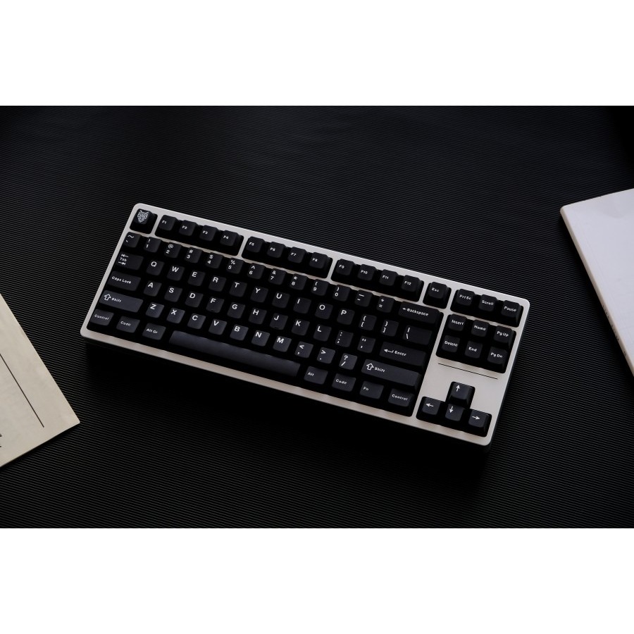 Jual GMK WoB BoW Lite ABS Doubleshot Cherry Profile Keycaps Set White ...