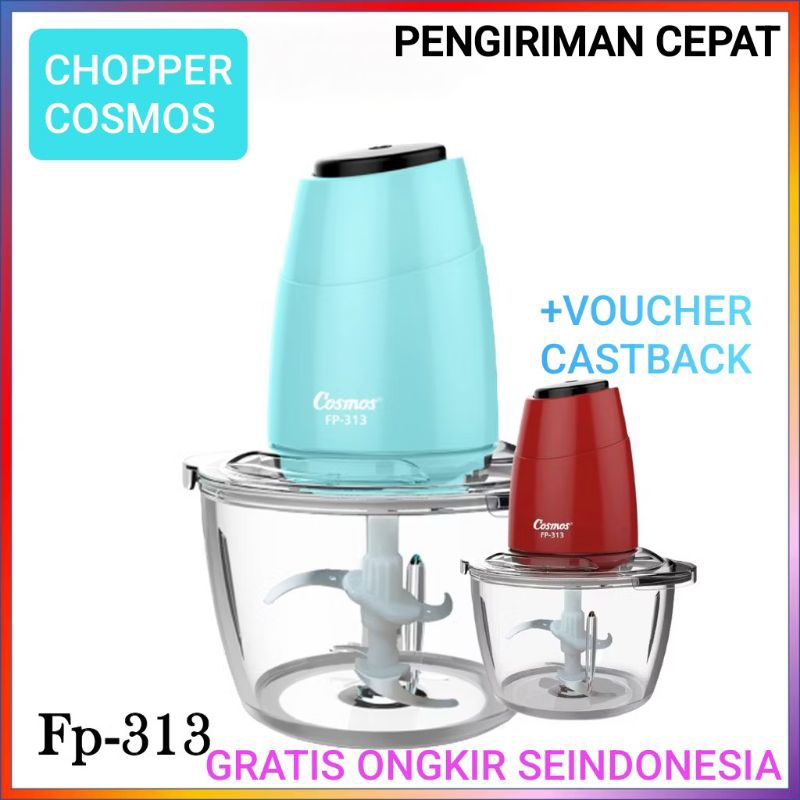 Jual Chopper Cosmos FP 313 food processor meat grinder pelumat penghalus serbaguna kapasitas 1.2 ...