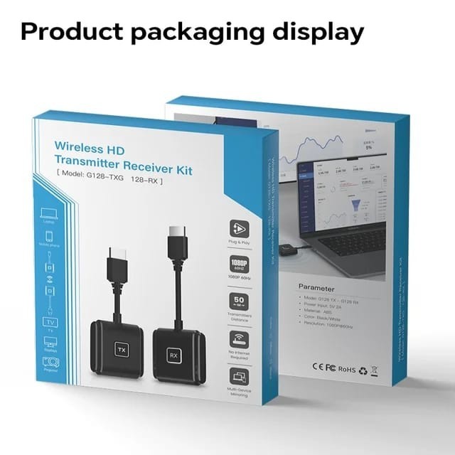 Jual Wireless HDMI Audio Video Transmitter and Receiver 4K 50M NEw ...