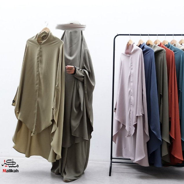 Jual Khimar Malikah - Classic Button Color ( Millenium ) | Shopee Indonesia