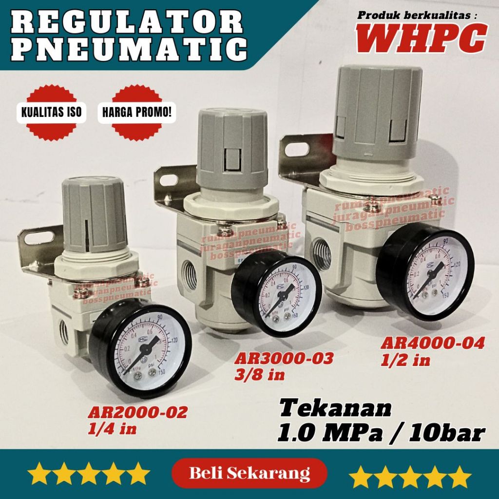 Jual REGULATOR AR 4000-04 PENGATUR TEKANAN ANGIN UDARA KUALITAS ISO ...