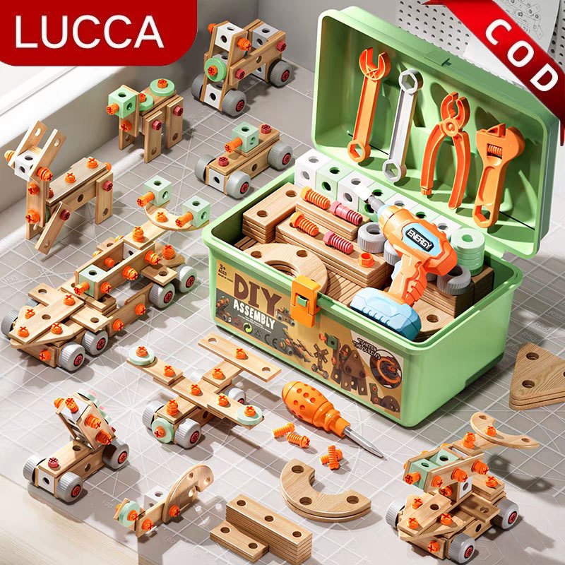 Jual 147PCS Mainan Anak Tool Box Set Mainan Perbaikan Sekrup Bor ...