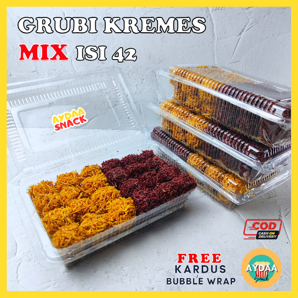 Jual GRUBI KREMES MIX ISI 42 PCS CEMILAN SNACK CARANG MAS ENAK MURAH ...