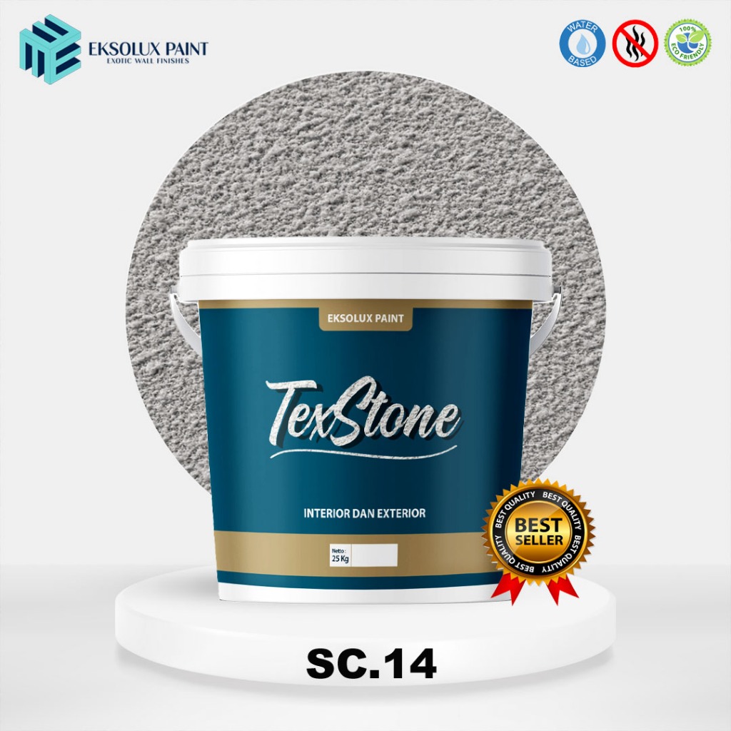 Jual Cat Tekstur Tembok Pasir Kamprot 25 Kg Pail INTERIOR EXTERIOR ...