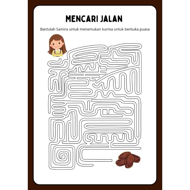 Jual Worksheet anak maze mencari jalan isi 15 lembar A4 berwarna harga ...