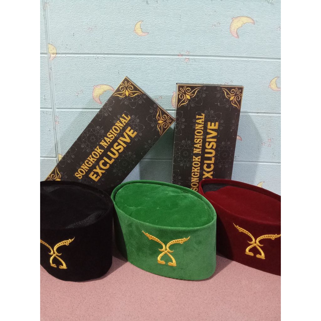 Jual SONGKOK PECI KOPIAH LOGO KUJANG/SONGKOK BORDIR LOGO | Shopee Indonesia