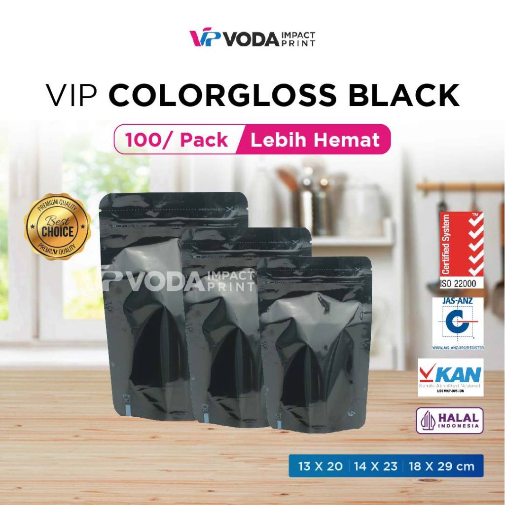 Jual standing pouch - hitam | Shopee Indonesia