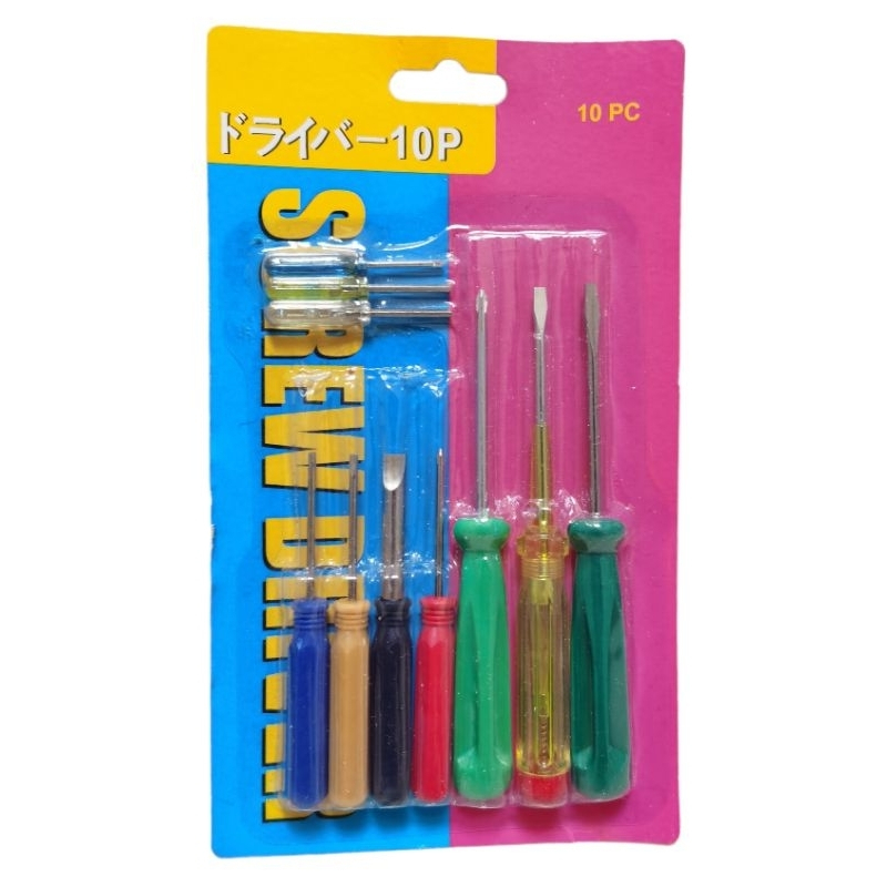 Jual Set Obeng Kecil Murah dengan 10Pcs Isi 8001 / Obeng 1 SET isi 10 ...
