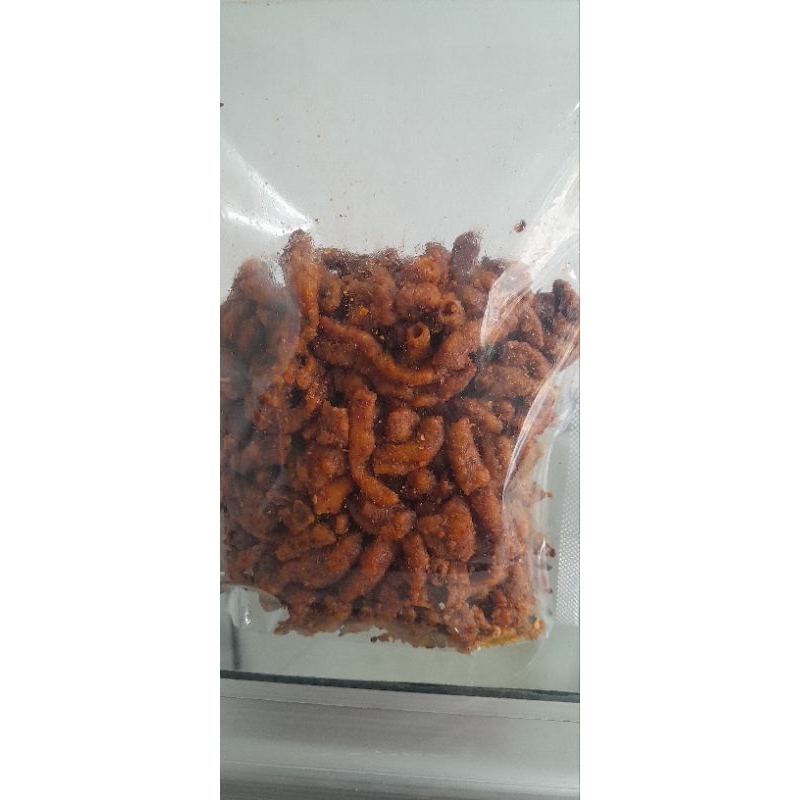 Jual Kripik usus 250gram (pedas daun jeruk) | Shopee Indonesia