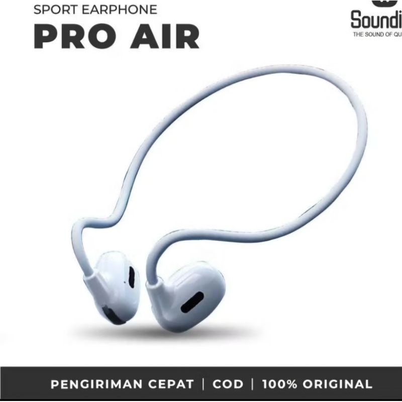 Jual Ear Sport Headset Bluetooth Earphone Wireless Air Bone Conduction ...