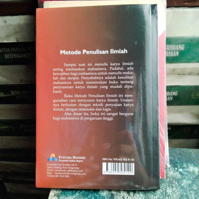 Jual Original Metode Penulisan Ilmiah Buku Panduan Penulisan Ilmiah ...