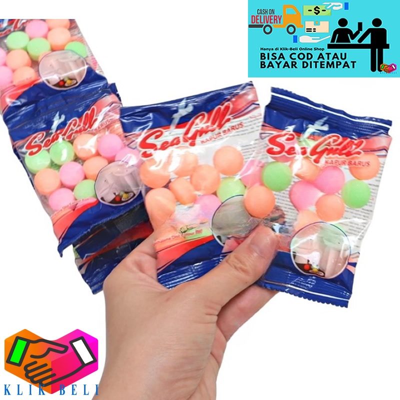 Jual Seagull Naphthalene Warna Warni Kapur Barus Kamper 25gr Sachet ...