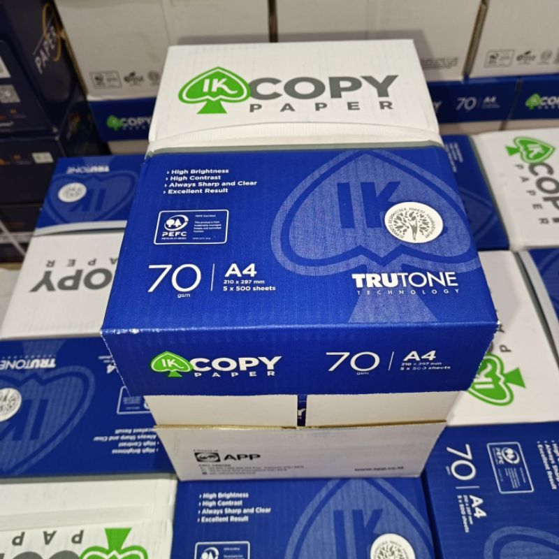 Jual (5 Rim) Kertas HVS A4 70 Gram Copy Paper 1 Dus Termurah!!! | Shopee Indonesia