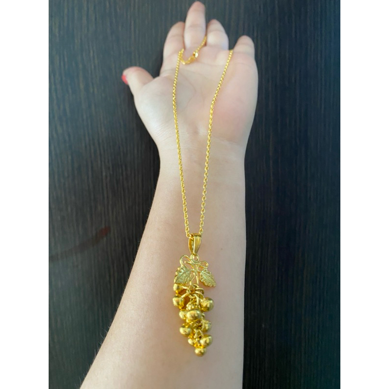 Jual Kalung anggur replika emas london emas asli(rantai golden ...