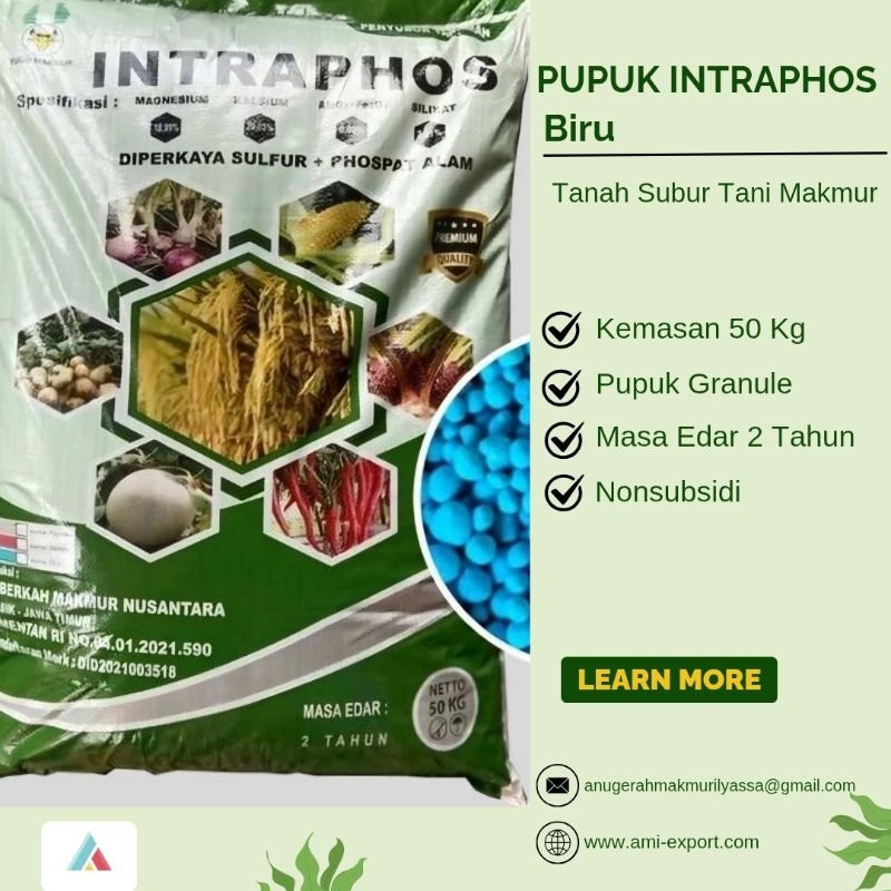 Jual Pupuk Intraphos Biru| Pupuk Granule| Pupuk Bunga dan Buah| Pupuk Komplit Tinggi Kandungan ...