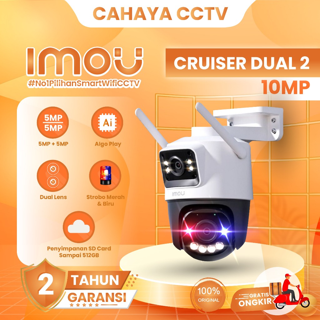 Jual IMOU Cruiser Dual 10MP / 6MP Dual Lensa PT Wi-Fi Camera (Smart ...