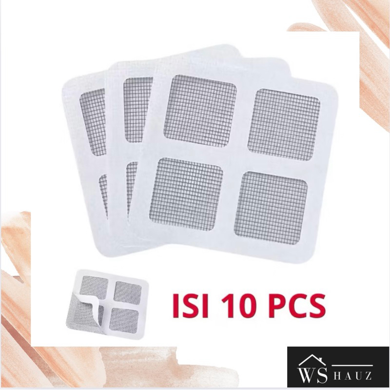 Jual ( ISI 10 PCS ) STICKER PENAMBAL KASA NYAMUK COVER JARING SARINGAN ...