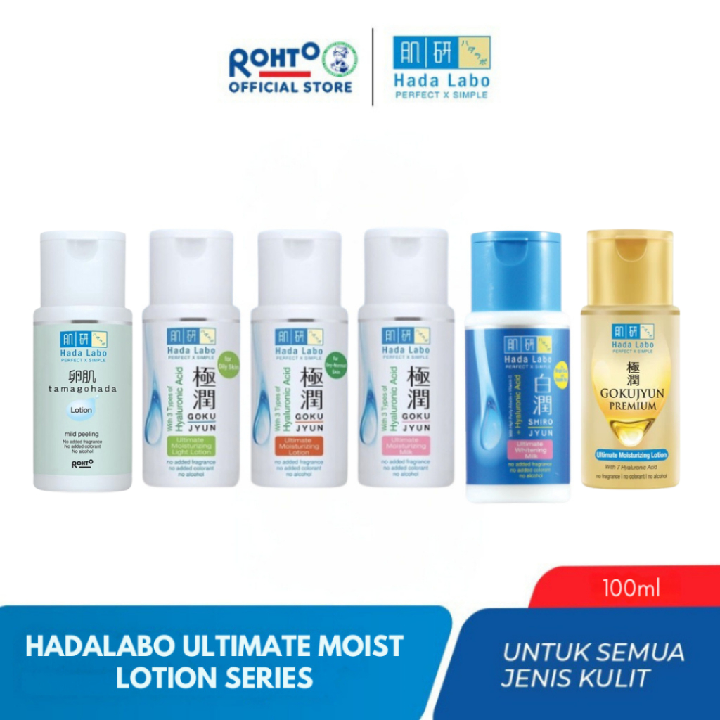 Jual MFI - HADA LABO Gokyujun, Shirojyun, & Tamagohada Ultimate Lotion ...
