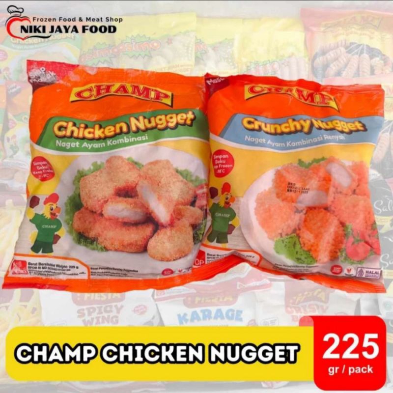 Jual Champ Chicken Nugget 225 gram || Niki Jaya Food | Shopee Indonesia