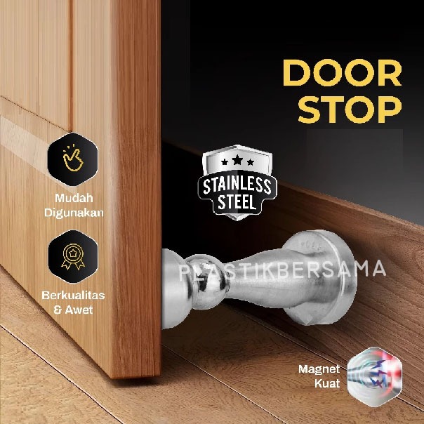 Jual Penahan Pintu Magnet Pintu Ganjal Pintu Magnetic Door Stopper ...