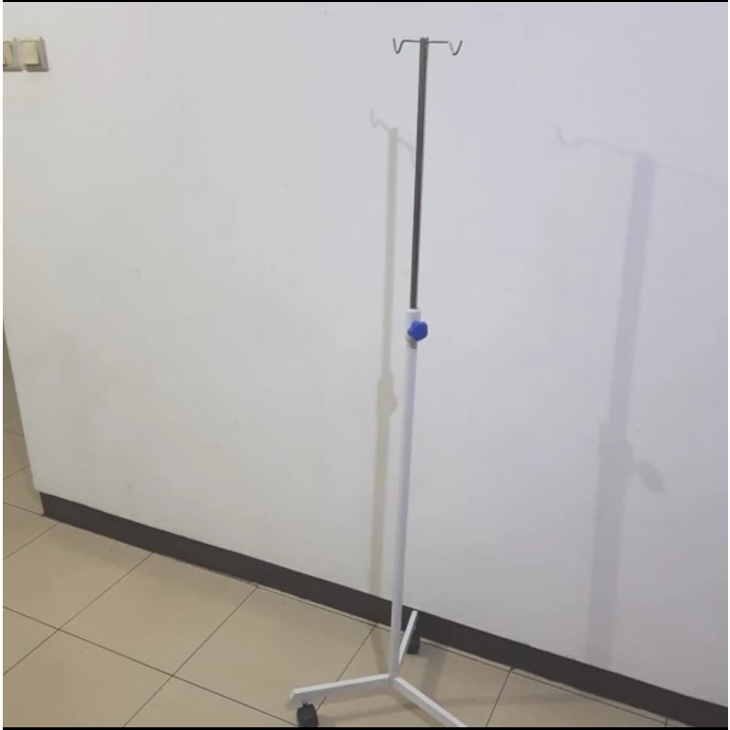 Jual Tiang Infus Besi 2 Hook – Adjustable Tinggi Rendah – Stand Infus ...