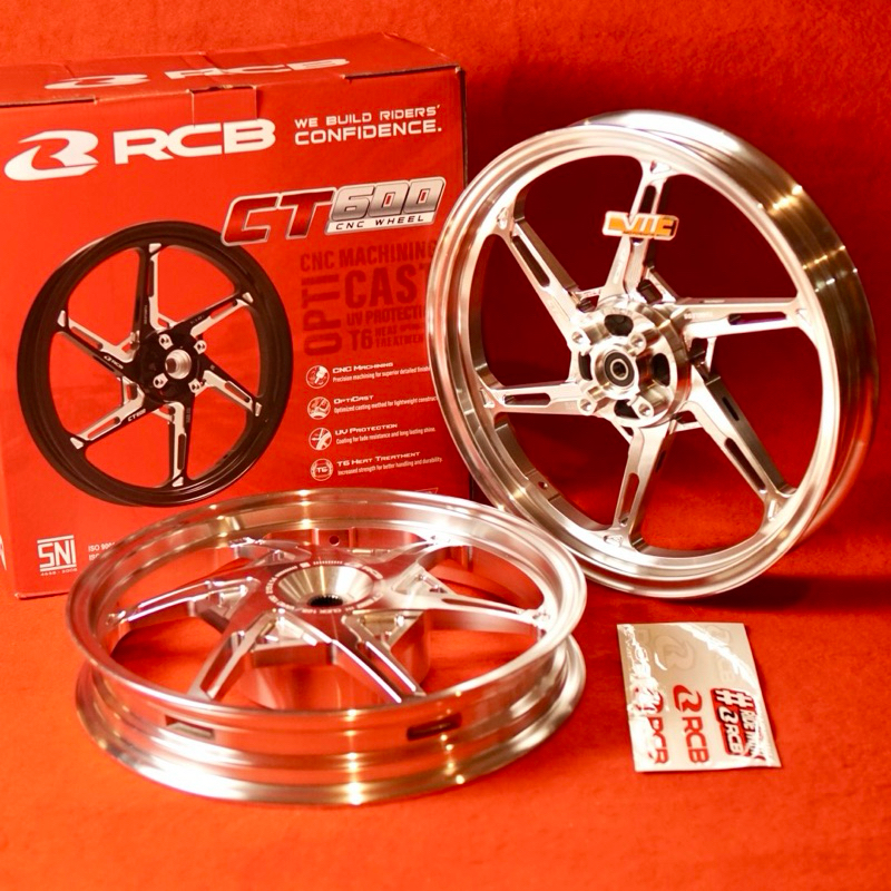 Jual TERBARU! Velg RCB CNC CT600 Honda Vario 125 150 Orange Chrome ...