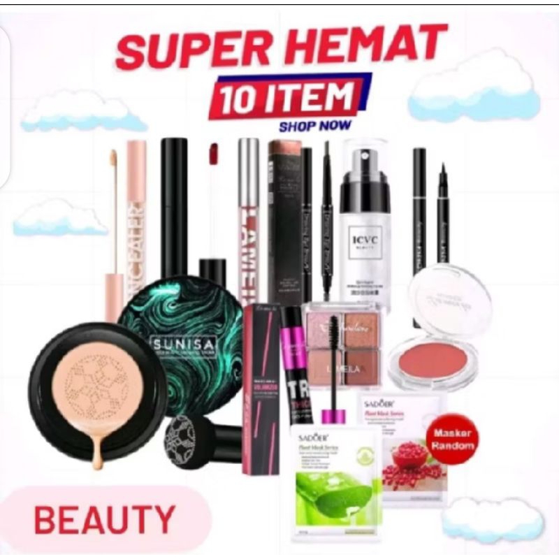 Jual Paket Hemat Makeup Sunisa Lengkap | Shopee Indonesia