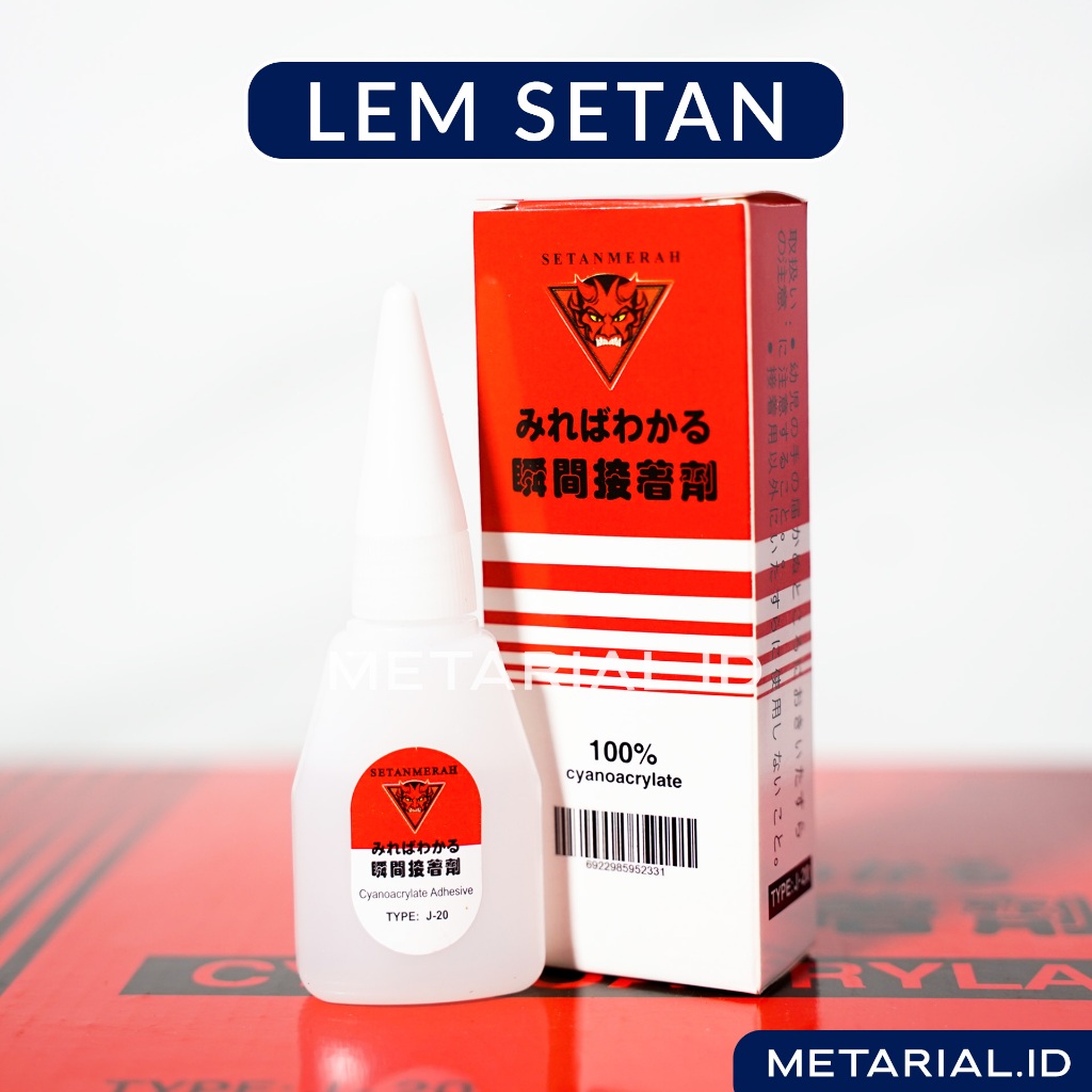 Jual LEM SETAN MERAH ORIGINAL LEM KOREA | SUPER GLUE | Perekat Tetes ...