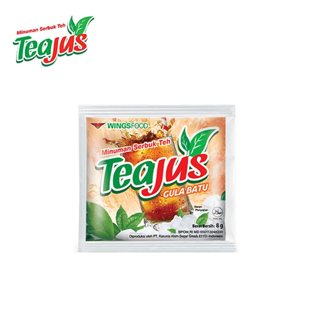 Jual Teajus gula batu minuman bubuk instan sachet - 1 renceng isi 10 ...
