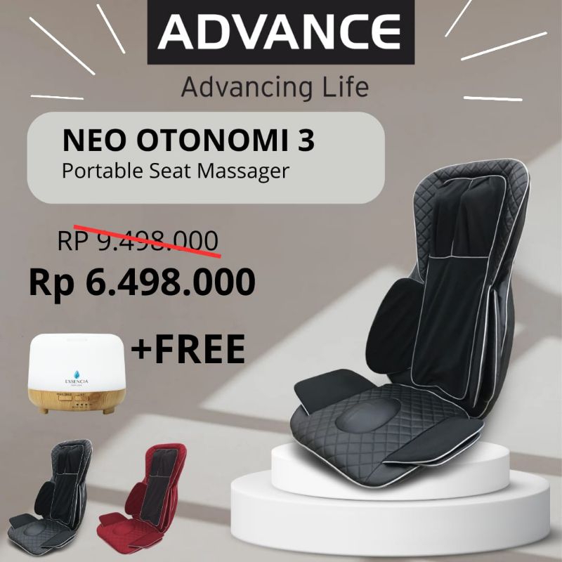 Jual ADVANCE - Neo Otonomi 3 - Massage Chair - Kursi Terapy Mobil Portable | Shopee Indonesia