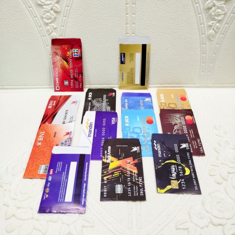 Jual 100 lembar angpau / amplop lebaran idul fitri gambar ATM-ATM AN ukuran pendek | Shopee ...