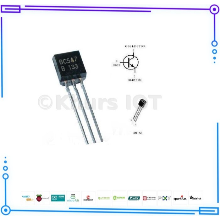 Jual BC557 PNP / BC547 NPN trioda transistor TO-92 0.1A 45V NPN/PNP triode | Shopee Indonesia