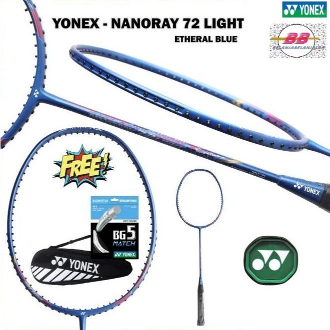 Jual New Full Set Raket Badminton Yonex Nanoray 72 Light ( 5U G5 ...
