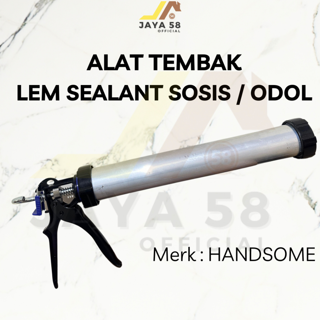Jual Alat Lem Tembakan Sealant Silicone Gun Sosis Odol 600ml merk ...