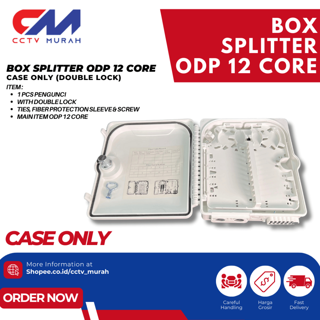 Jual ODP 12 Core Kosongan / ODP 12 Core Model PLC Splitter Adapter ...