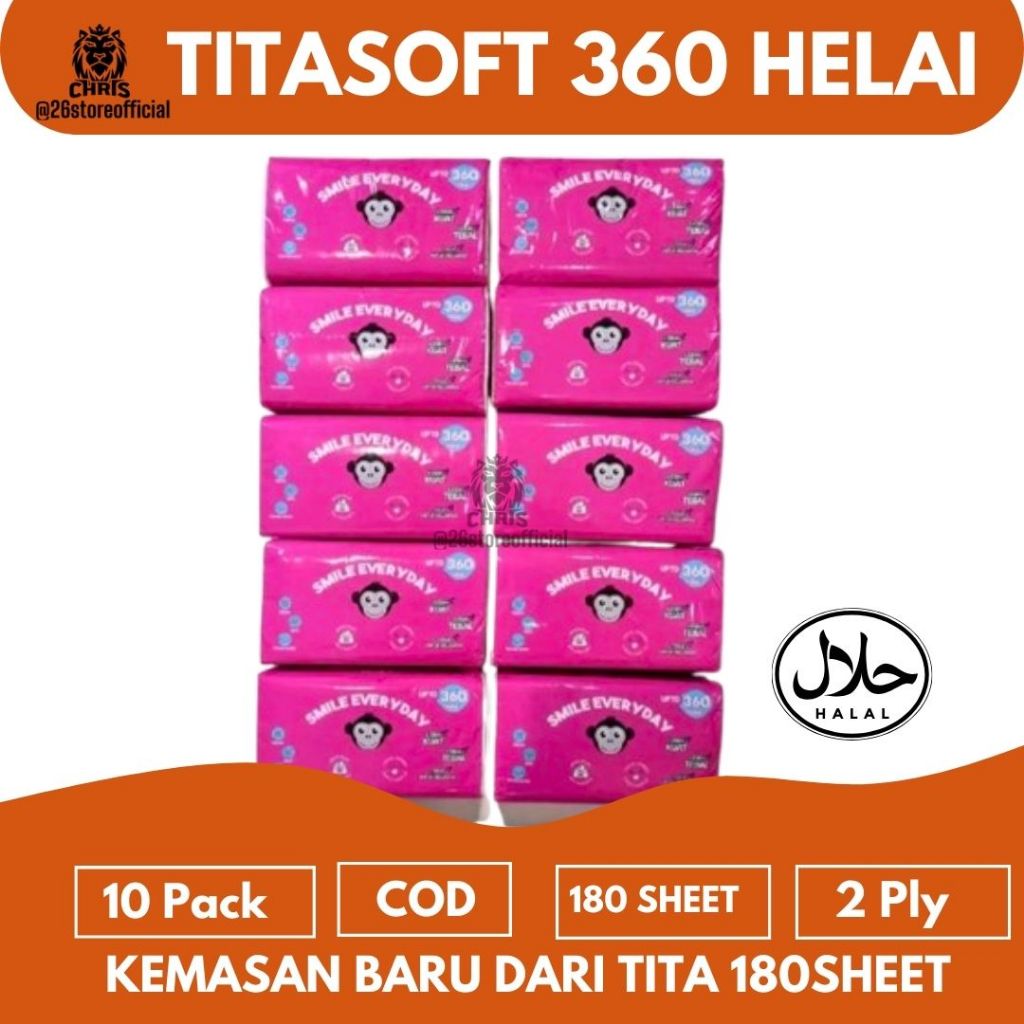 Jual [Bundling 10 Pack] Tisu Tita Soft 360 PlyTissue Tissu Facial ...