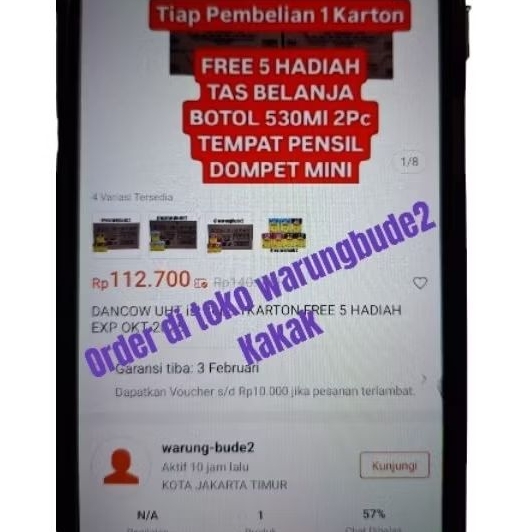 Jual DANCOW UHT isi 36pc 1KARTON FREE 5 HADIAH EXP NOV 2025 | Shopee ...