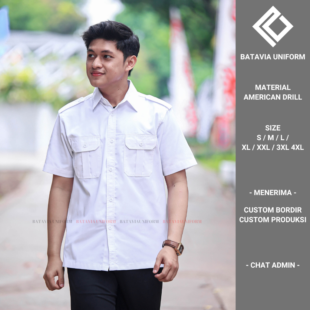 Jual Baju Kemeja Tactical Taktikal PDL PDH Kerja Kantor Komunitas ...