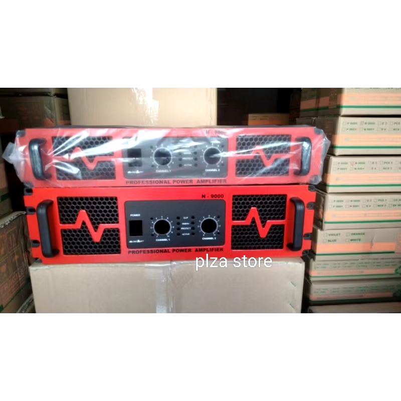 Jual Bok power amplifier N9000/N7000 Merah 2chanel bahan plat tebal box power N9000 3U 2chanel ...