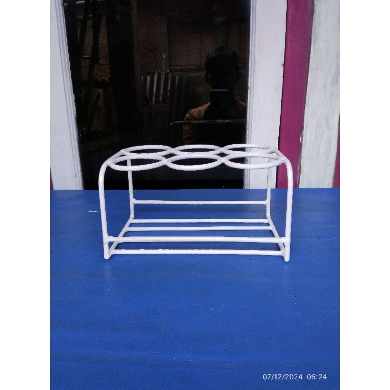 Jual rak botol 1 liter diameter lubang 8 cm dalam 6lubang | Shopee ...